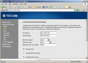 Konfigurasi LAN Pada Router ADSL - OnnoWiki