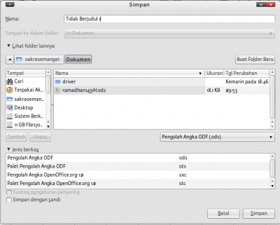 ICT4W: Mengetahui cara menyimpan file SpreadSheet - OnnoCenterWiki